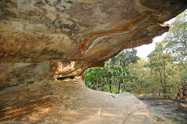 World Heritage Site of Prehistoric Paintings on Stone at Bhimbetka ...